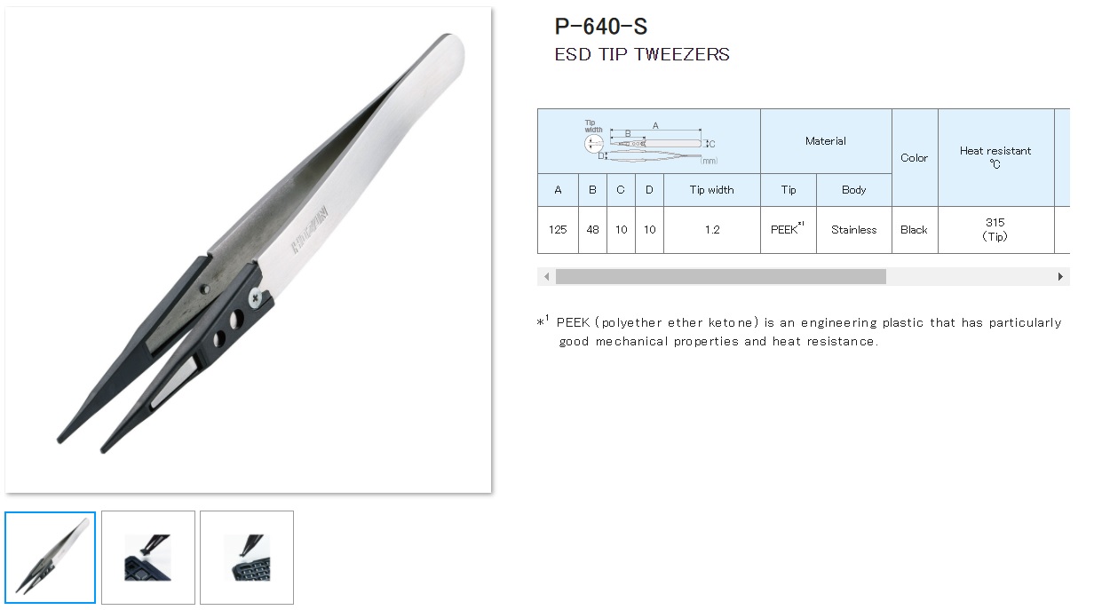 Ichiban Precision Sdn Bhd - Hozan - HOZAN ESD TIP TWEEZERS